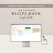 Recipe Book | Template Printable | Google Sheets | Cook Book Journal ...
