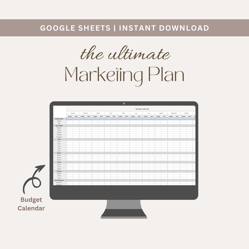 Marketing Plan Template, Business Strategy, Business Planning ...