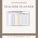 Teacher Planner 2024-2025, Printable Planner, Academic Planner ...