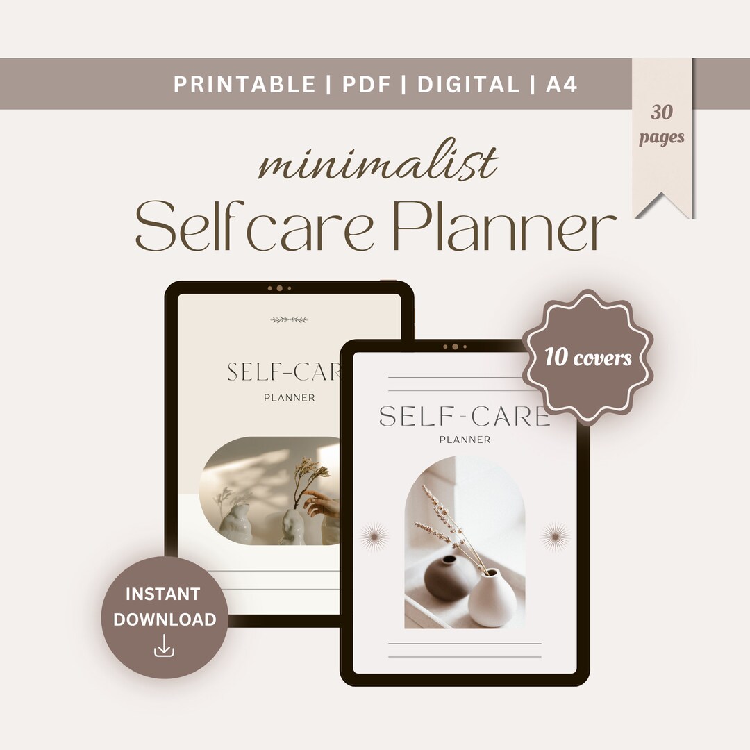 Self-care Planner Printable | Self-love Journal | Mental Health ...