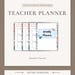 Teacher Planner 2024-2025, Printable Planner, Academic Planner ...