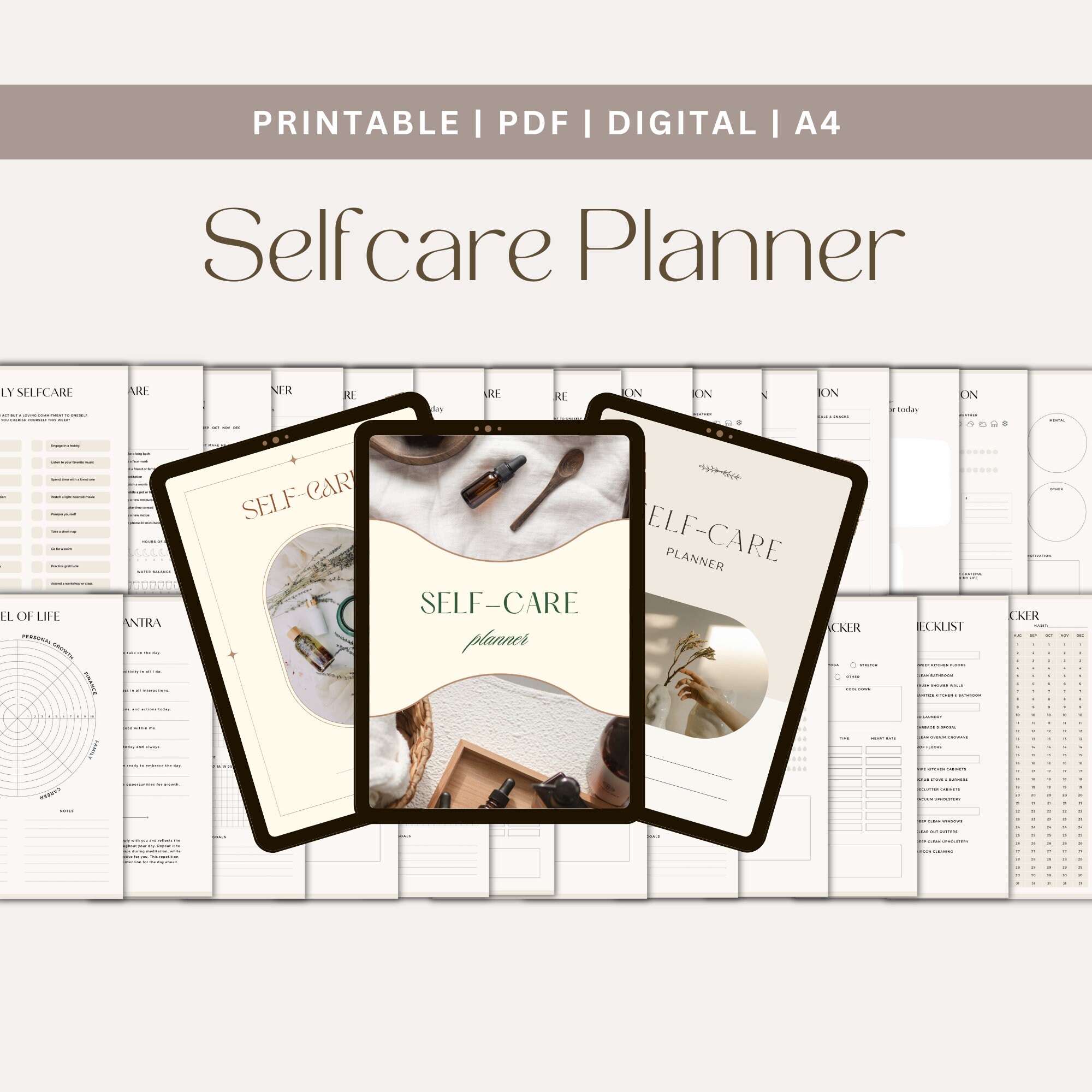 Self-care Planner Printable Self-love Journal Mental Health Worksheet ...