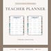 Teacher Planner 2024-2025, Printable Planner, Academic Planner ...