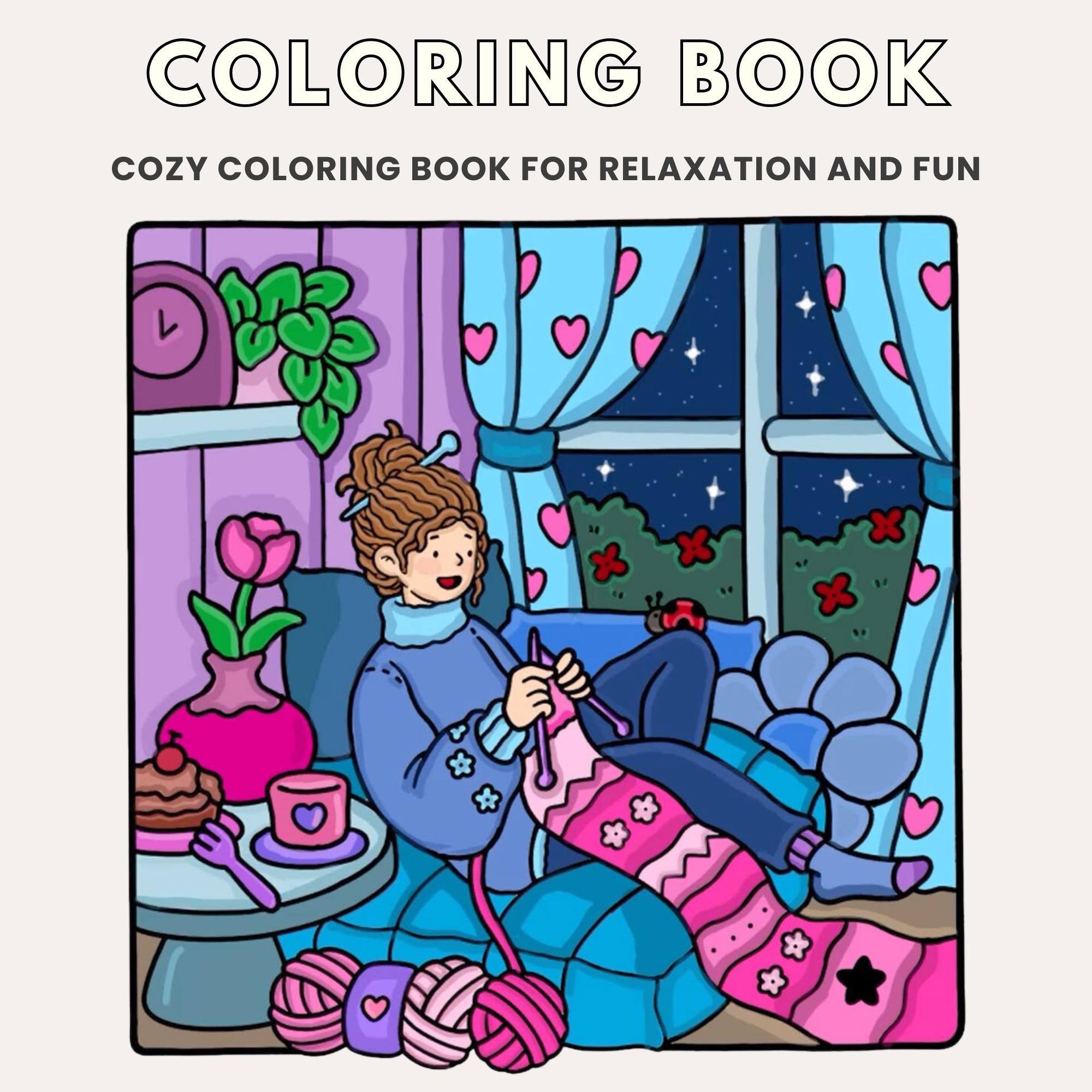 Coco Wyo Girl Moments Digital Coloring Book | Cozy Girly Colouring ...