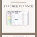 Teacher Planner 2024-2025, Printable Planner, Academic Planner ...