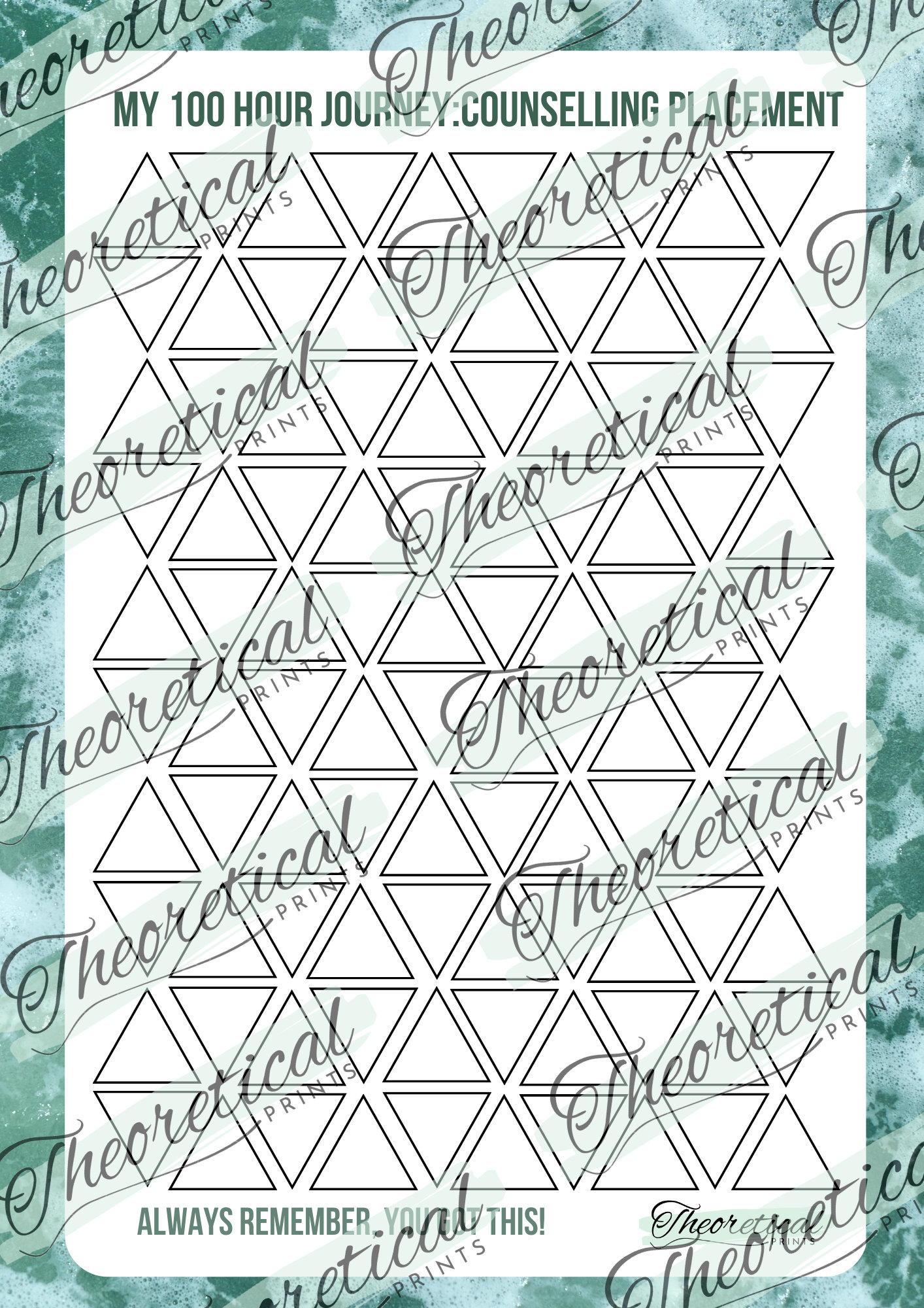 BACP Counselling Student 100 Placement Hour Log Counsellor - Etsy