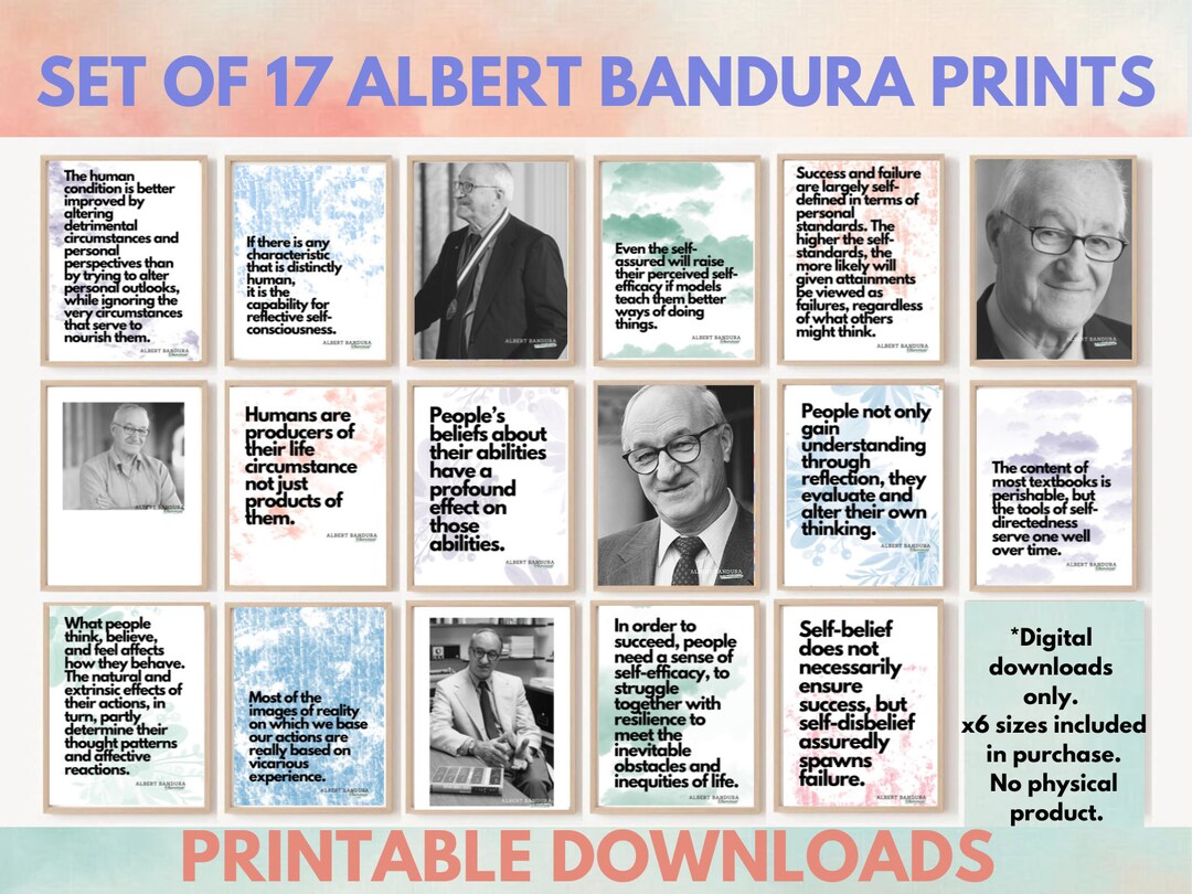 17 Albert Bandura Counselling Poster Therapy Psychology Decor ...