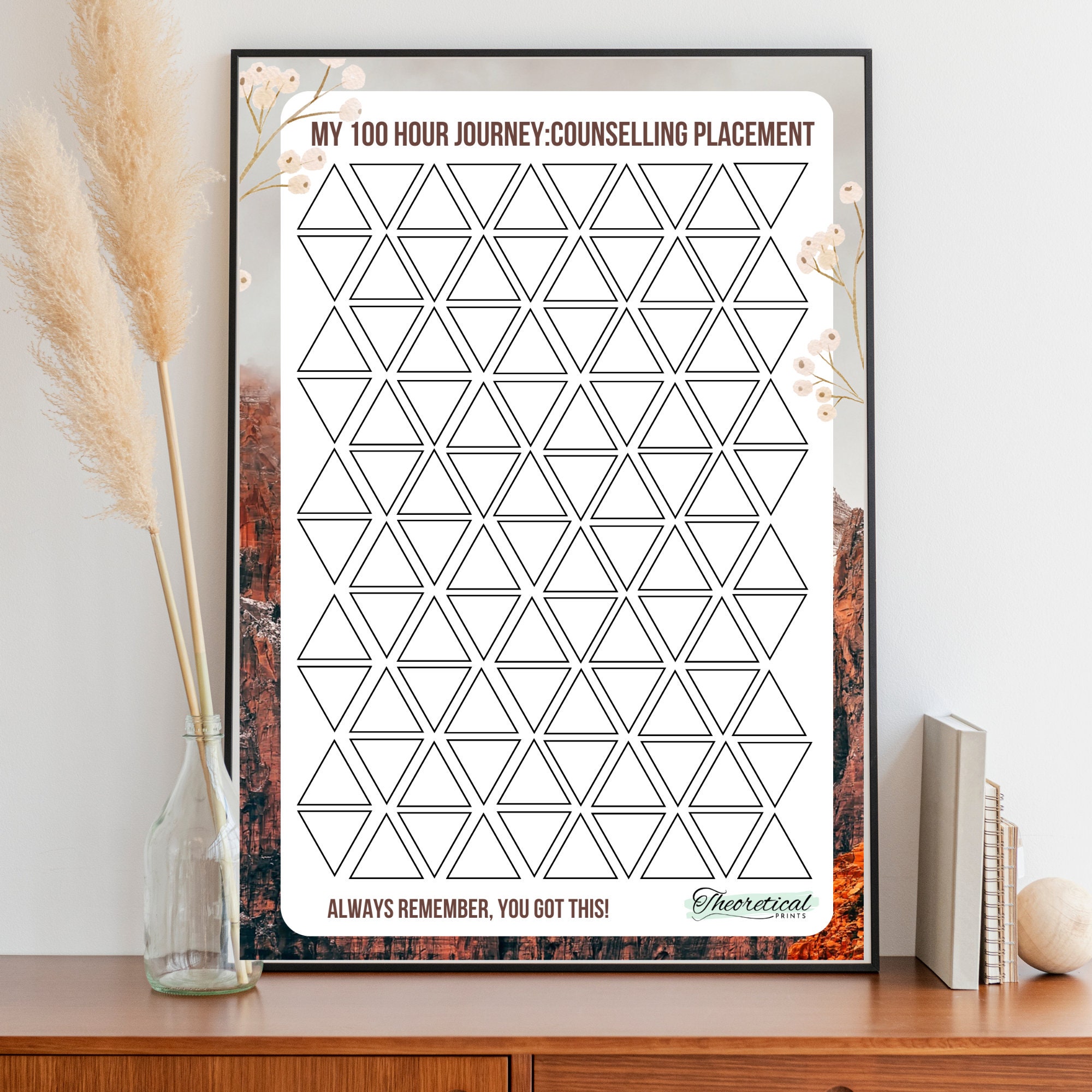 BACP Counselling Student 100 Placement Hour Log Counsellor Therapist Psychotherapy Tracking ...