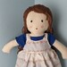 16" Doll With Blue Floral Outfit - Etsy
