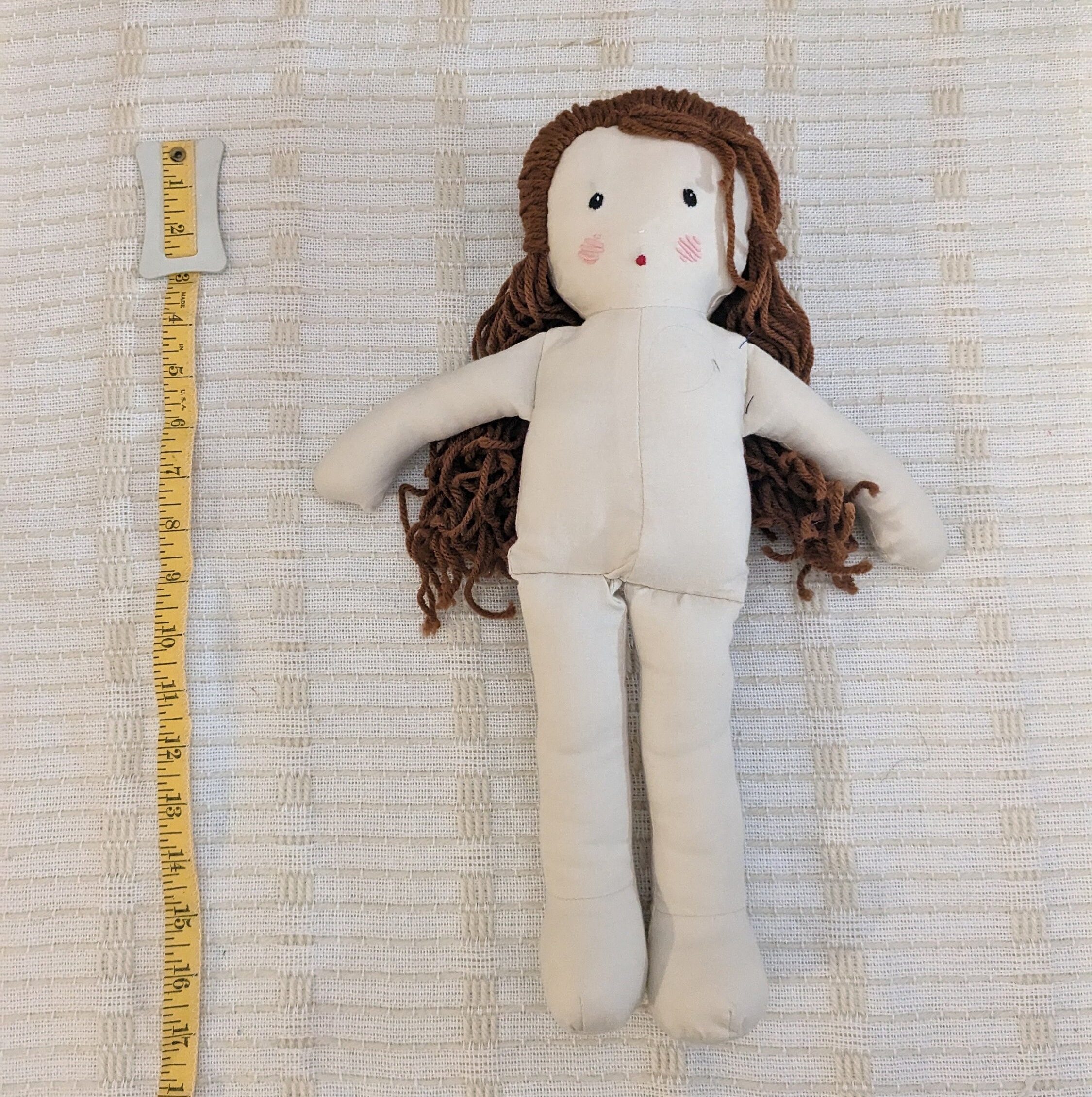 16" Doll With Blue Floral Outfit - Etsy