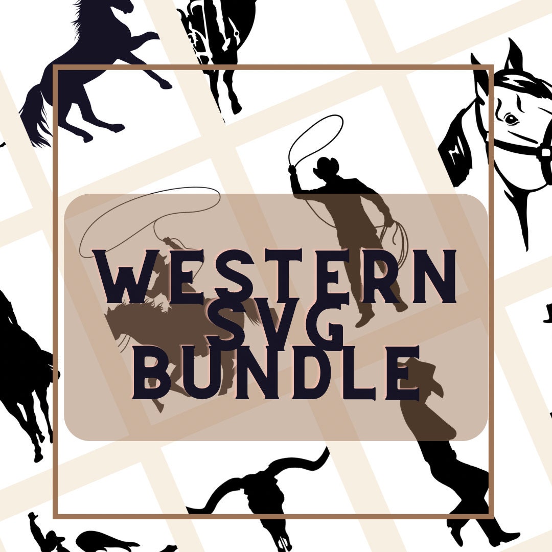 20 Western SVG Files, Instant Download, Country SVG, Silhouettes - Etsy