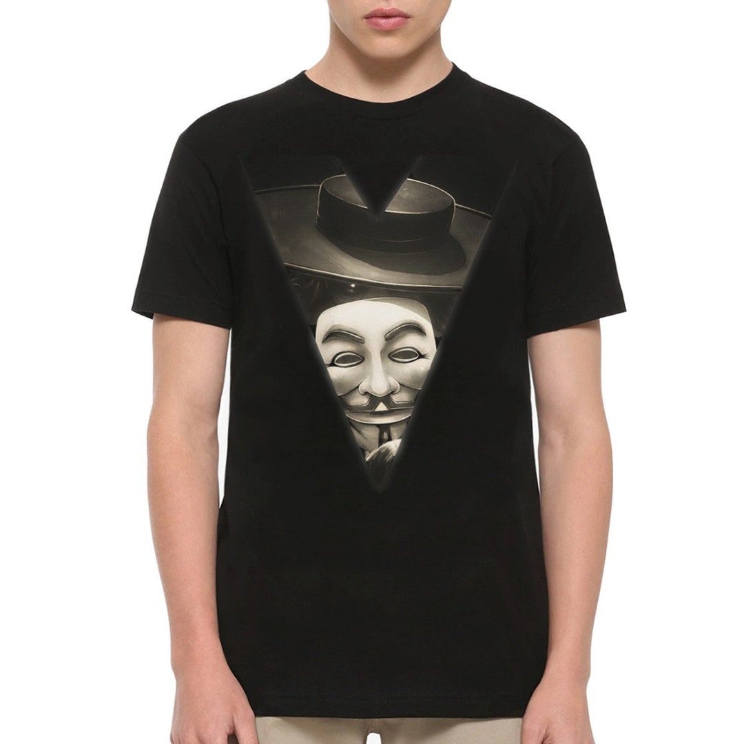 V for Vendetta Guy Fawkes T-shirt, Men's Women's Sizes MOV-616178 - Etsy