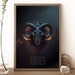 ARIES Star Sign Instant Download Print, Dark Theme, Zodiac Art ...