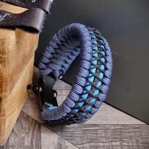 Premium Personalized Handmade Stitched Paracord Bracelet With Brass ...