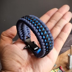 Premium Personalized Handmade Stitched Paracord Bracelet With Brass ...