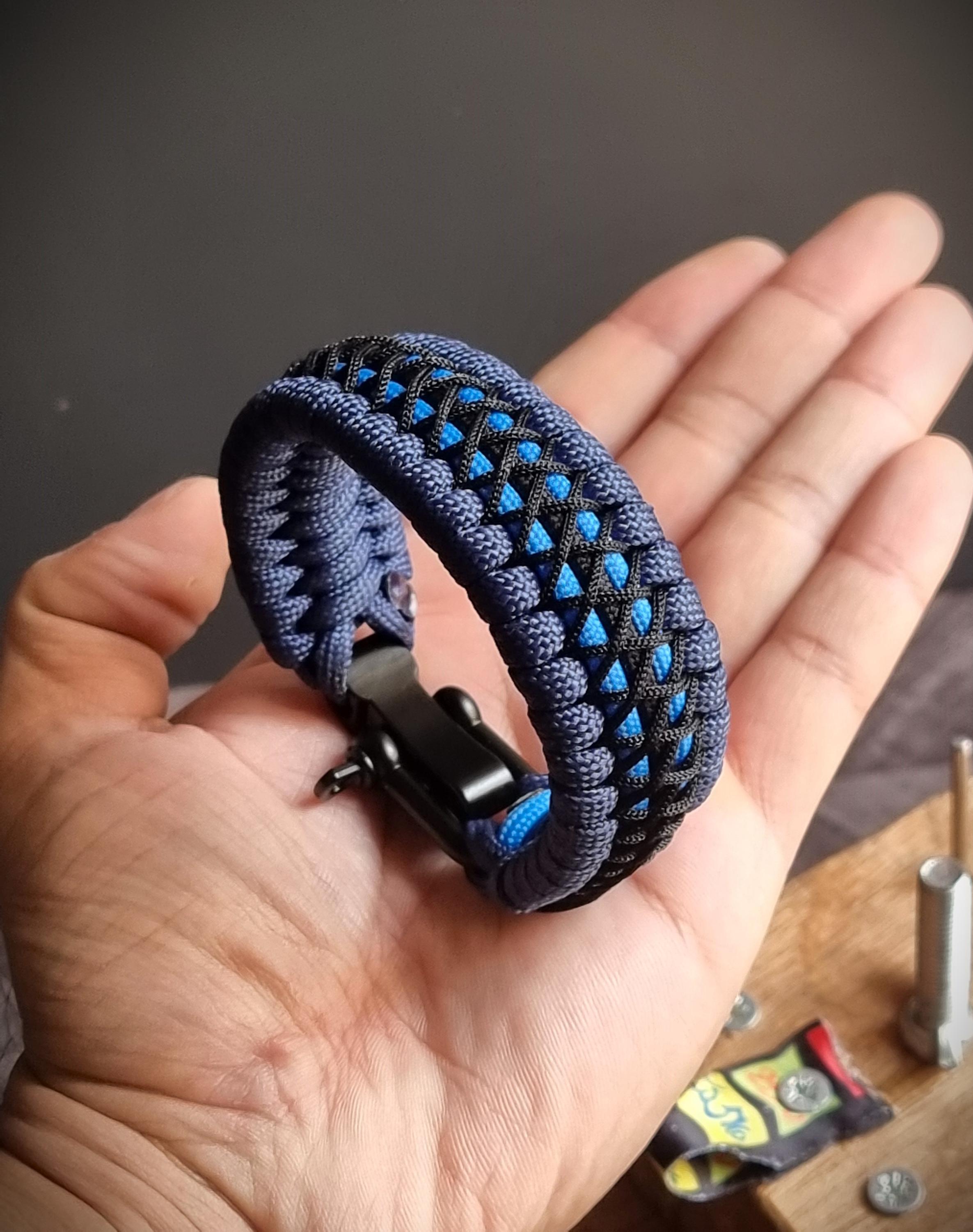 Premium Personalized Handmade Stitched Paracord Bracelet With Brass ...