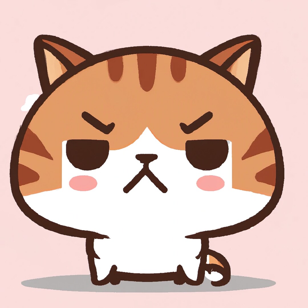 Grumpy Cat in Chibi Style - Etsy