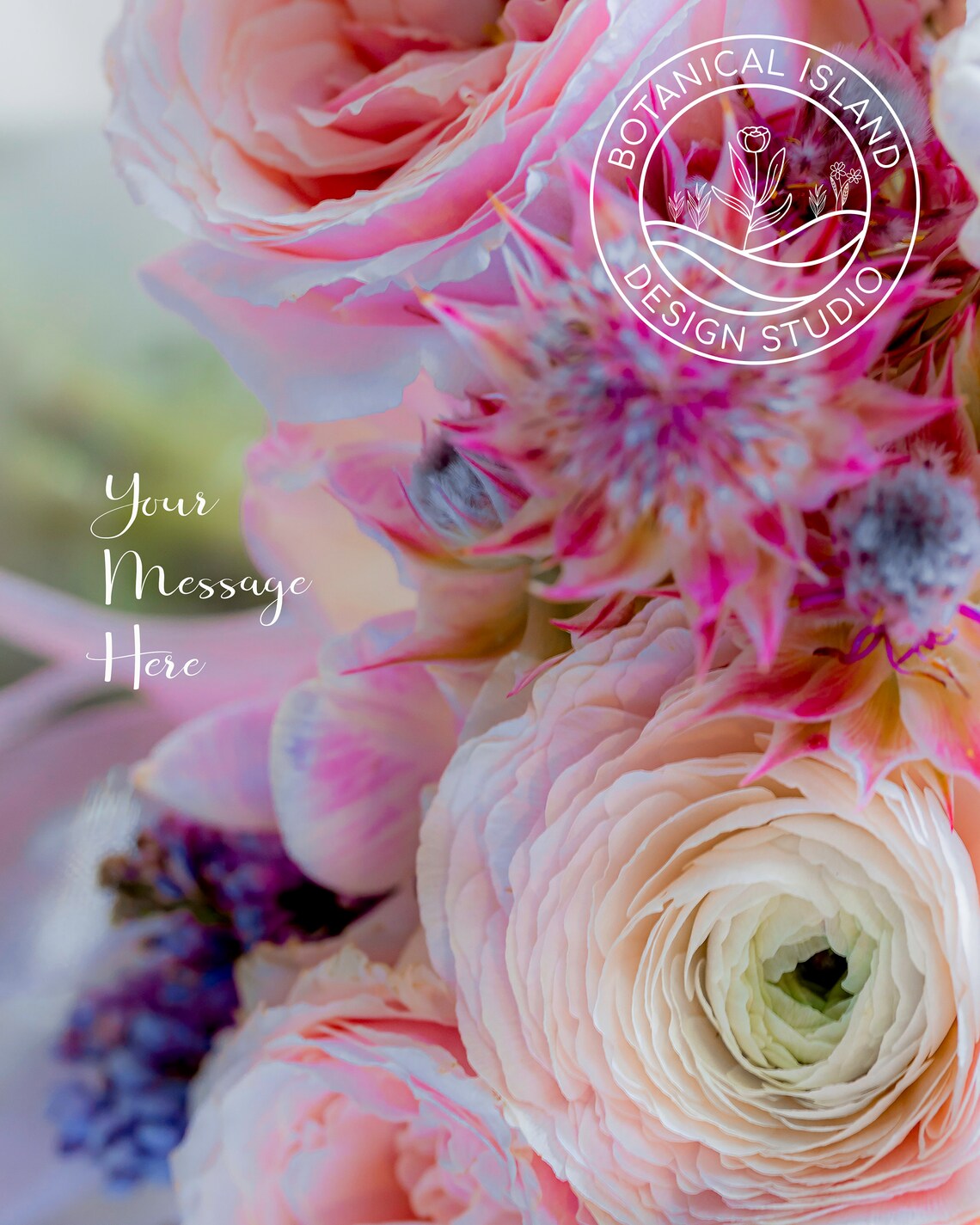 Birthday Ecard, Flower Mockup, E-greeting Mockup, Floral E-greeting ...