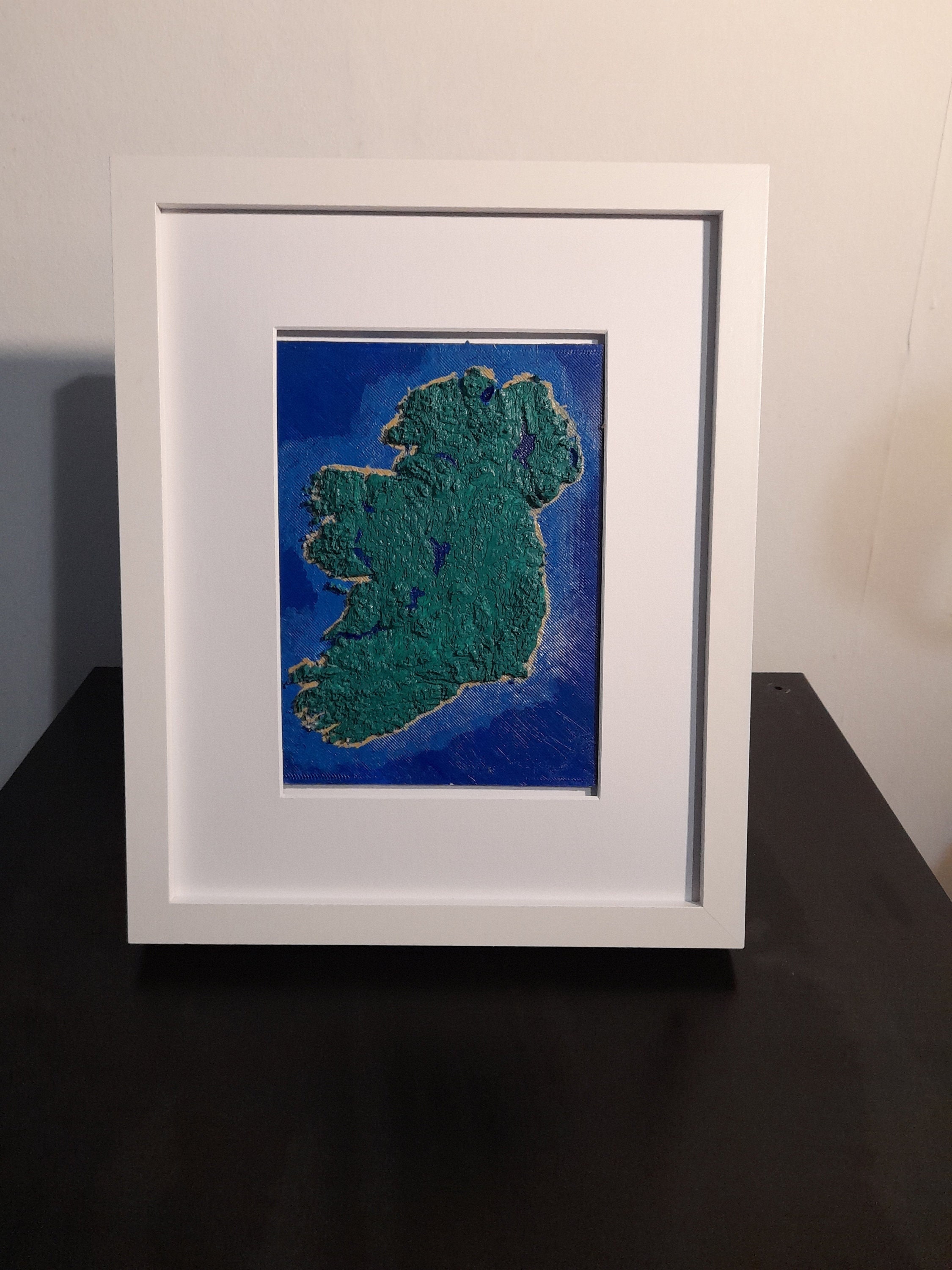 3D Topographical Map of Ireland Geographical Art Piece Perfect for ...