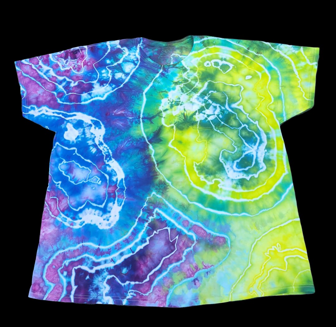 Ice Dyed Men's 3X Geode Tee - Ready to Ship | Hippie Clothes | Man Gift ...
