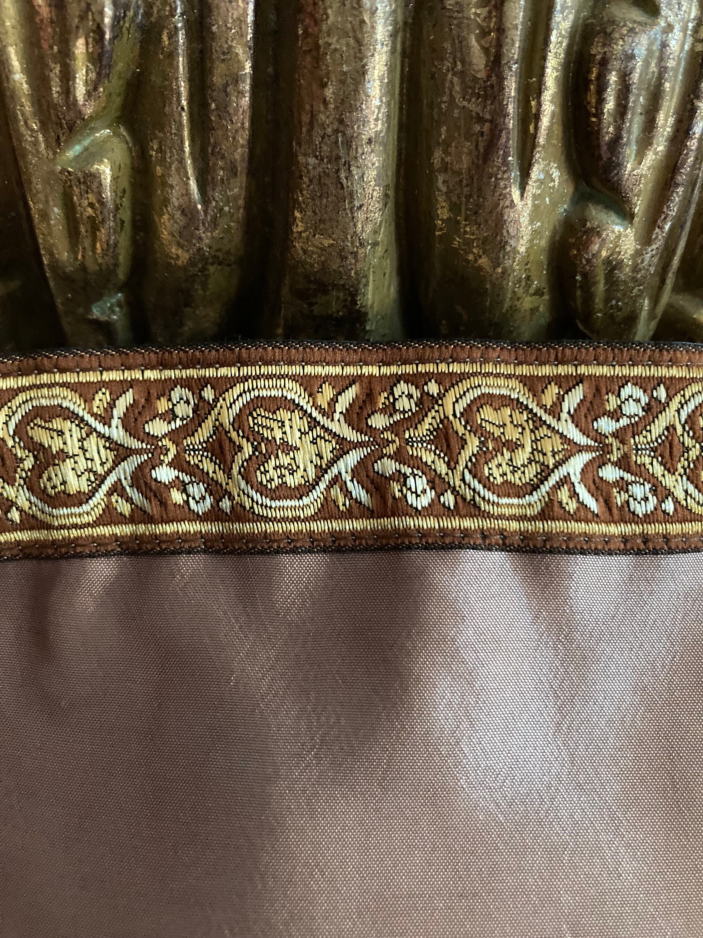 Regency Reticule Made in a Caramel Taffeta Trimmed in Jacquard - Etsy