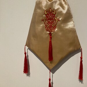 Regency Reticule in a Gold Taffeta With a Stunning Embroidery Design in ...