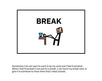Printable Break Card Classroom Break Board Break Card Visual Support ...