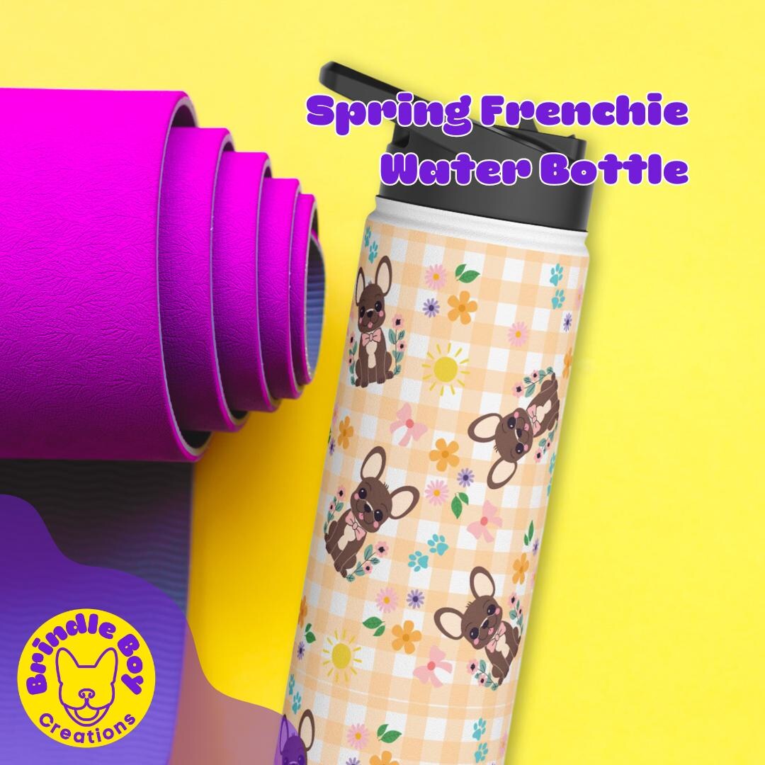 Water Bottle Spring Frenchie Double-wall Insulated Stainless Steel ...