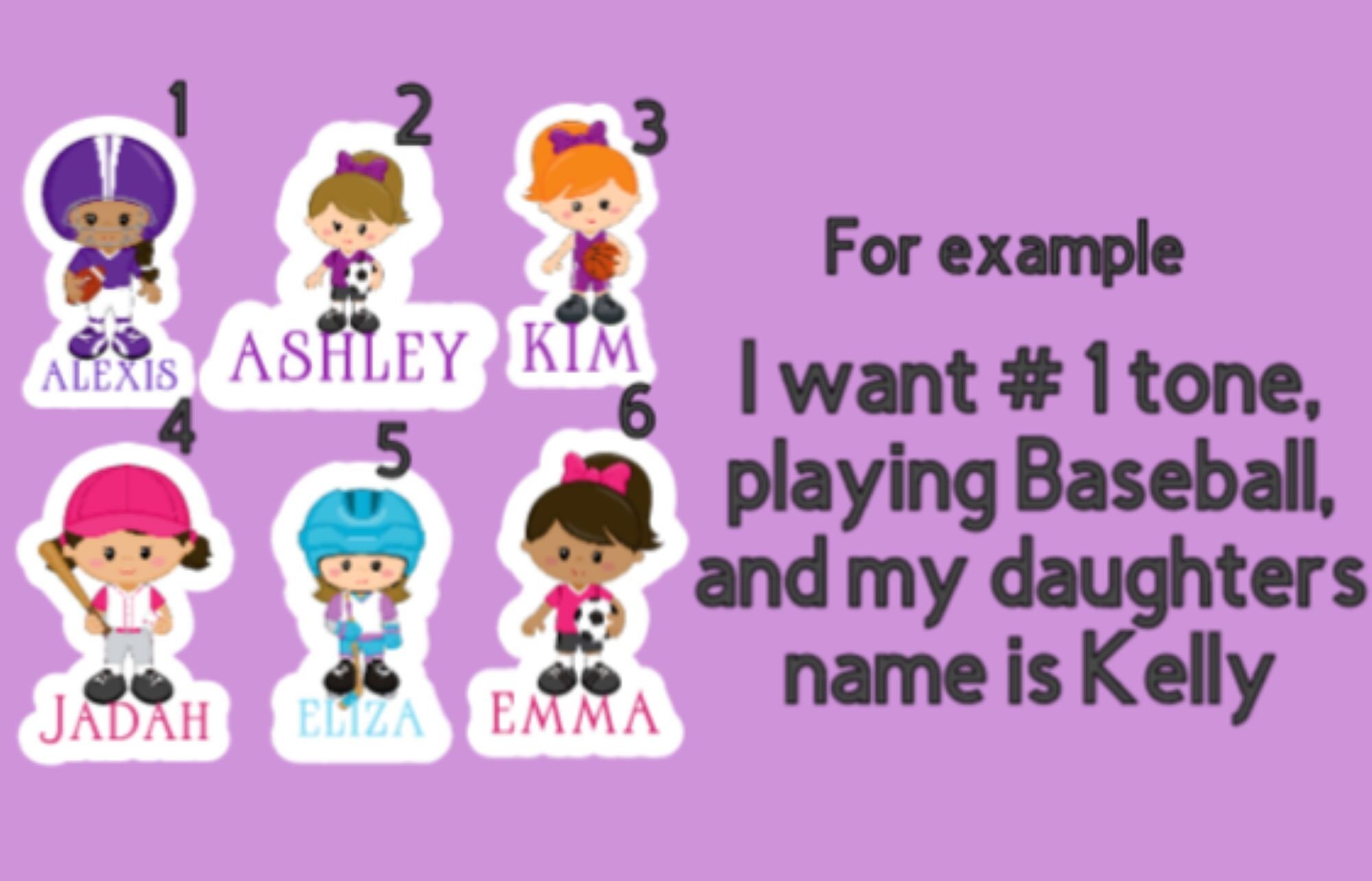 Your Sports Star on a Sticker or Magnet - Etsy