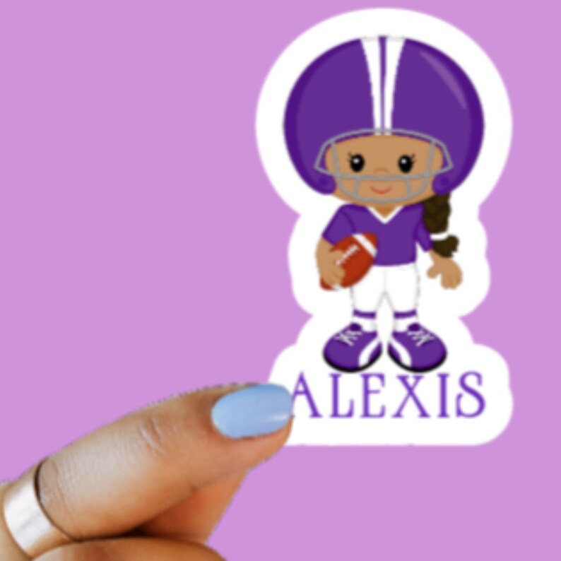 Your Sports Star on a Sticker or Magnet - Etsy