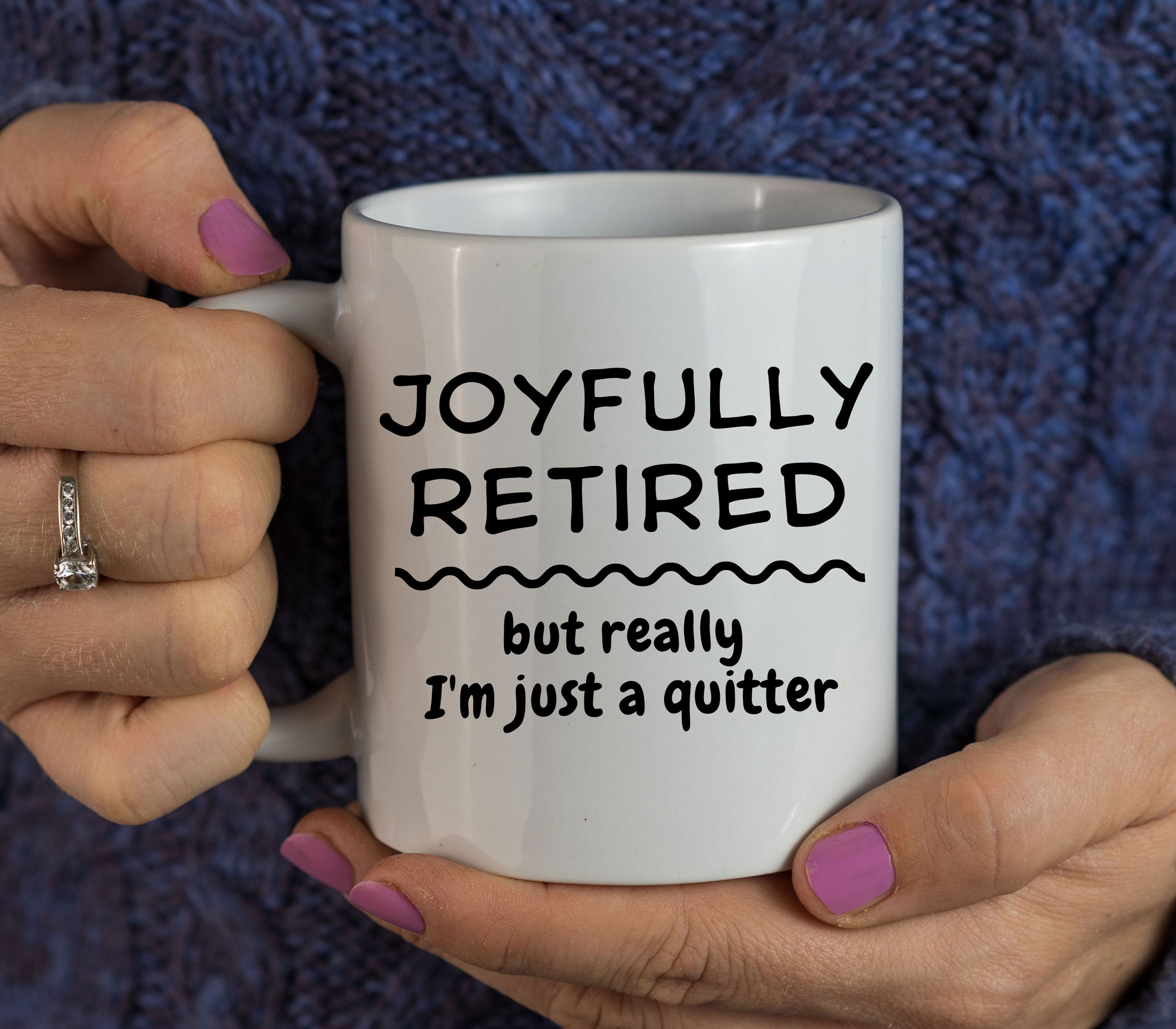 Joyfully Retired Coffee Mug Retired From Teaching Work Retiree Tea Cup ...