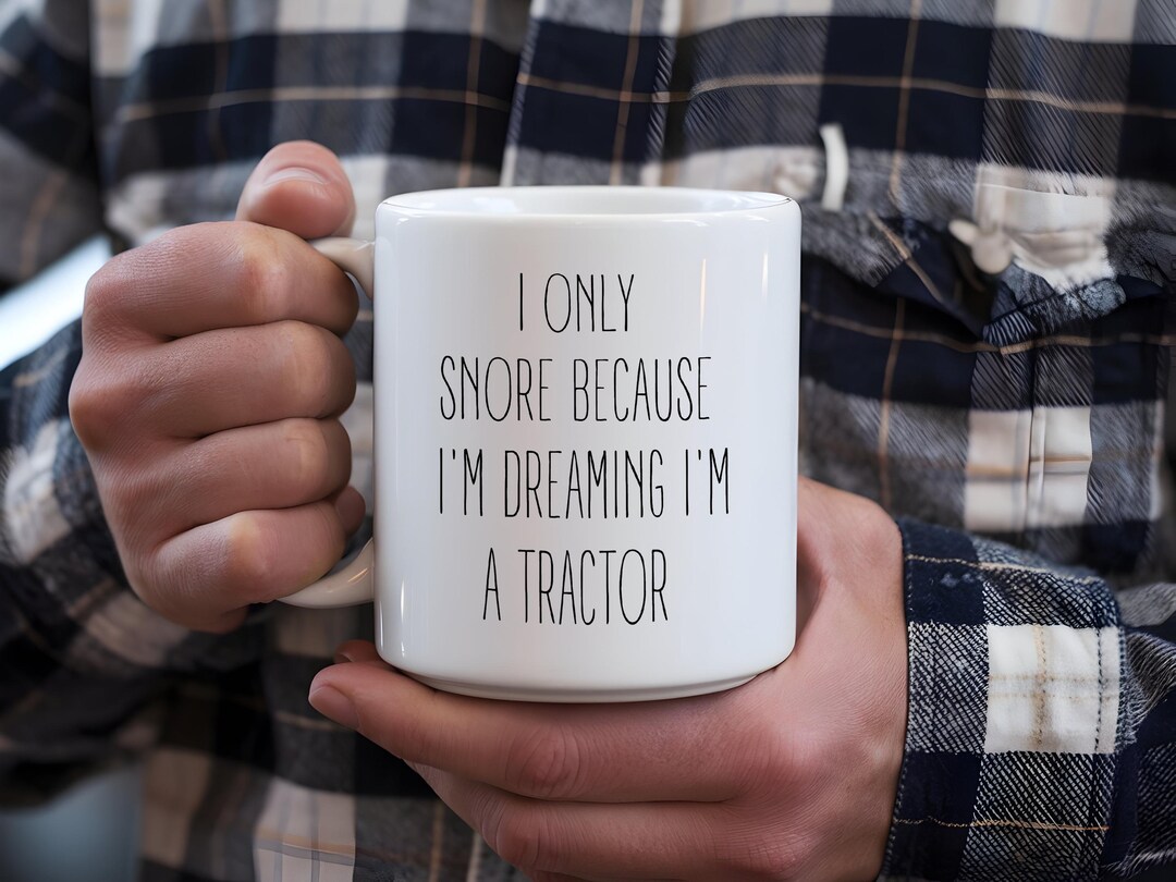 Funny Farmer Gift Snoring Farmers Coffee Mug Farm Tractor Tea Cup ...