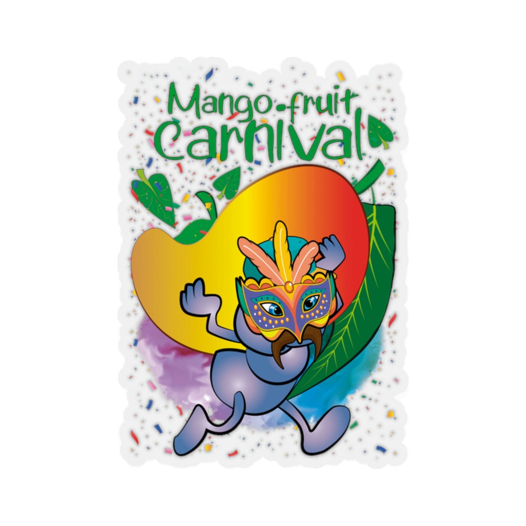 Kiss-cut Stickers Mango Fruit Carnival - Etsy