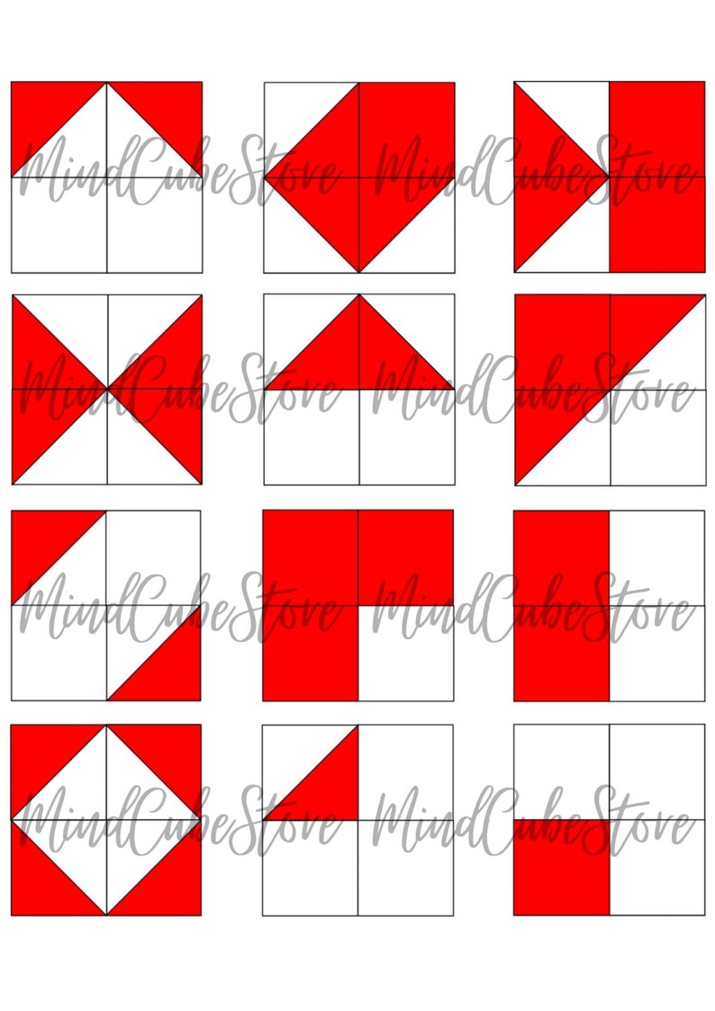 120 Kohs Block Sheets, Ready-to-print Kohs Block Diagrams, Kohs Block ...