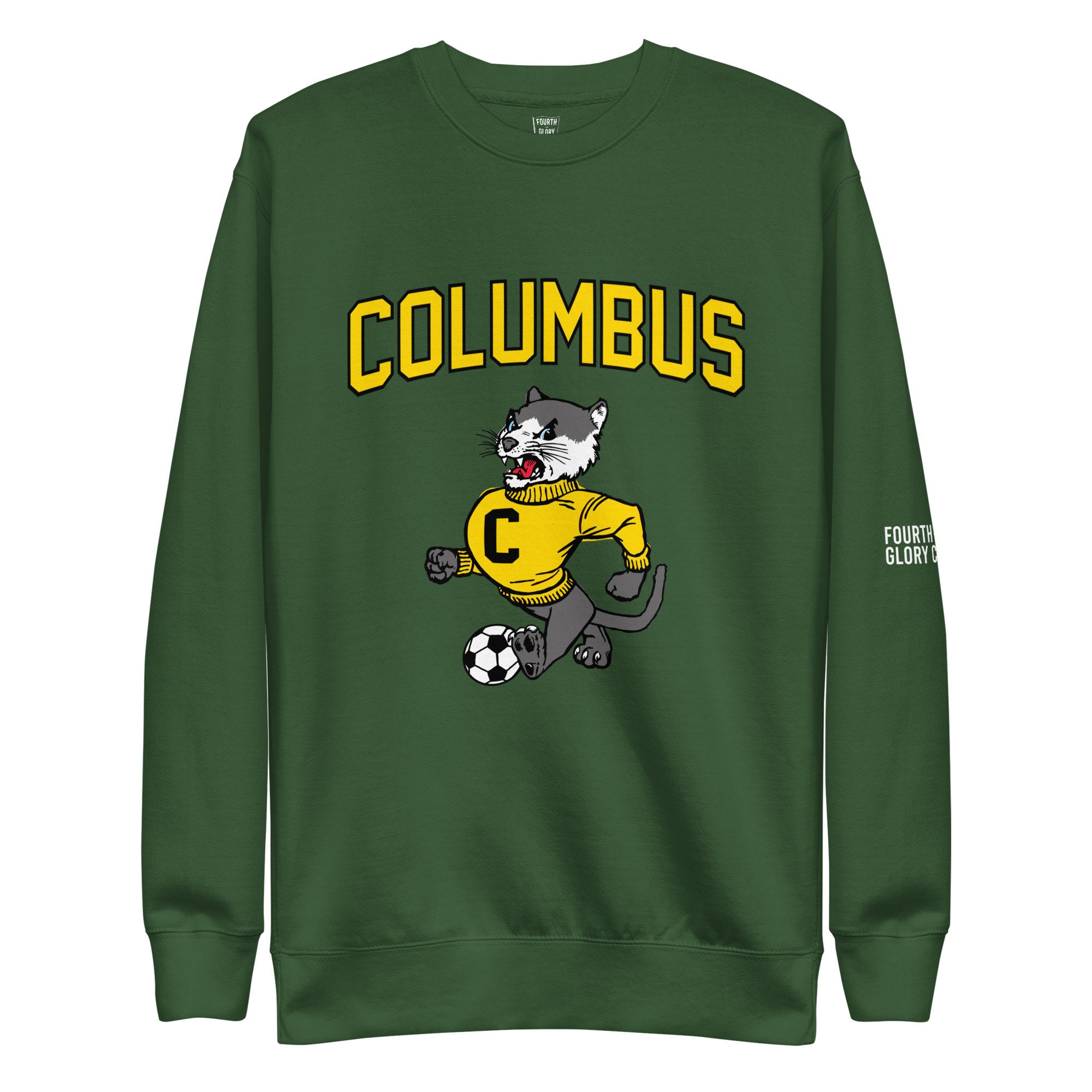 Ohio Columbus Columbus Soccer Cat Vintage Mascot Sweatshirt - Etsy