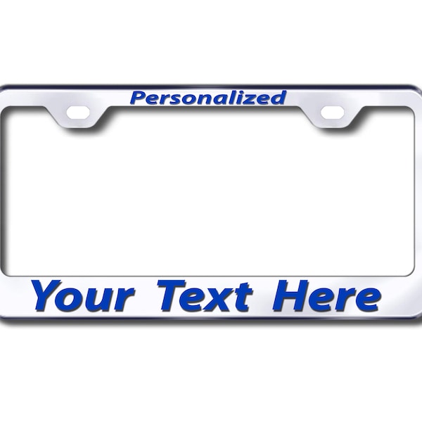 Custom License Plate Frame - Etsy
