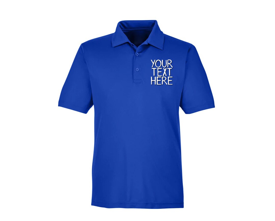 Personalized Business Polo Work Shirts | Custom Performance Polyester ...