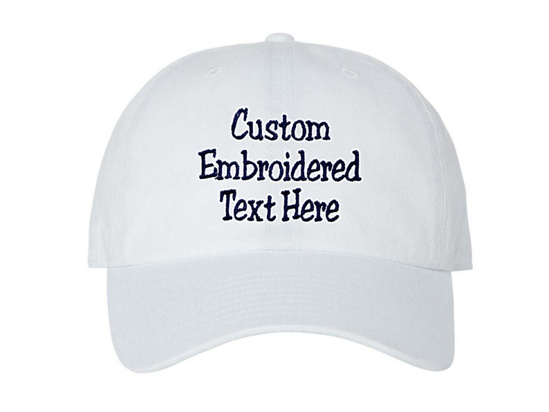 Logo Dad Hat Embroidery With Your Own Text or Design Baseball - Etsy
