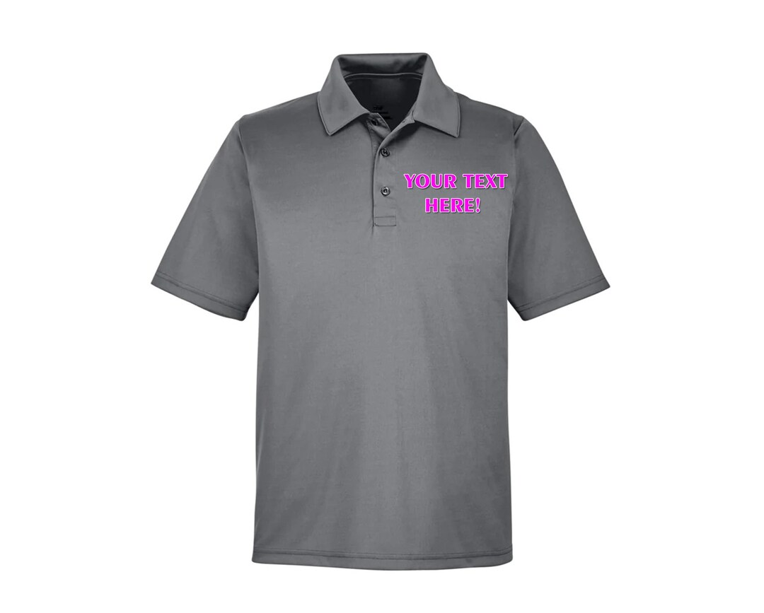 Custom Polyester Polo Shirt – Add Your Logo or Text - Etsy