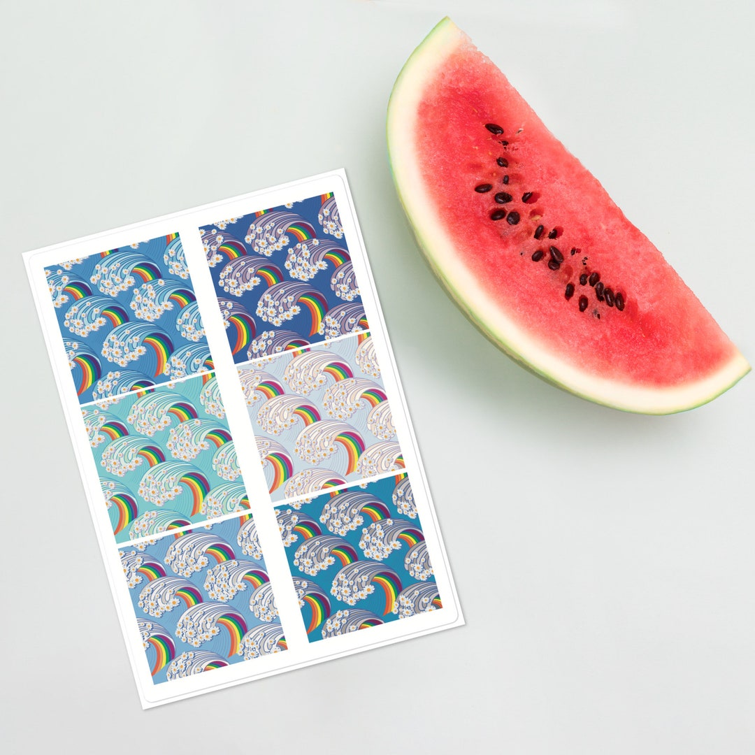 Waves Sticker Sheet - Etsy