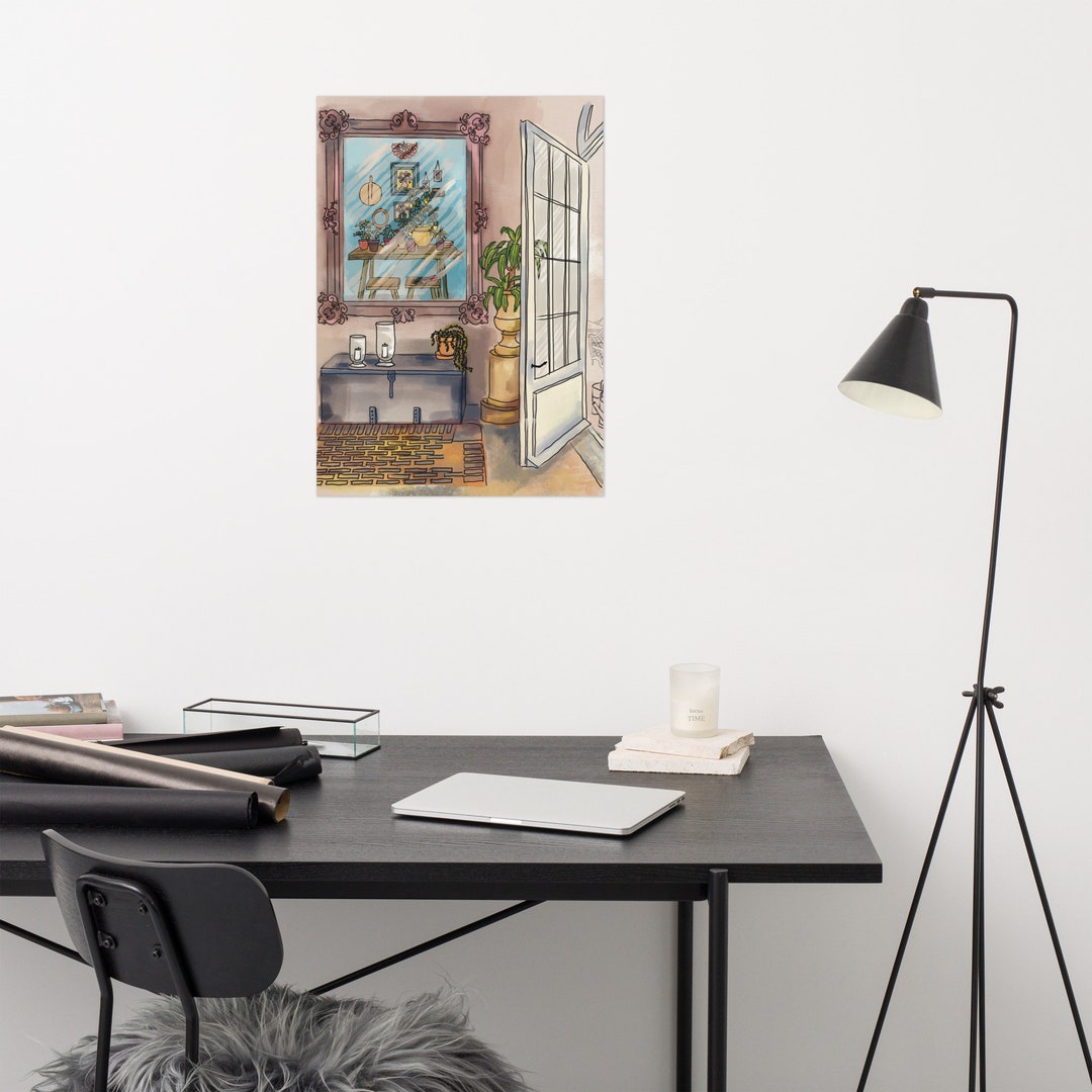 Mirror Art Print, Wall Decor, Wall Art, Home Decor, Gift for a Friend ...