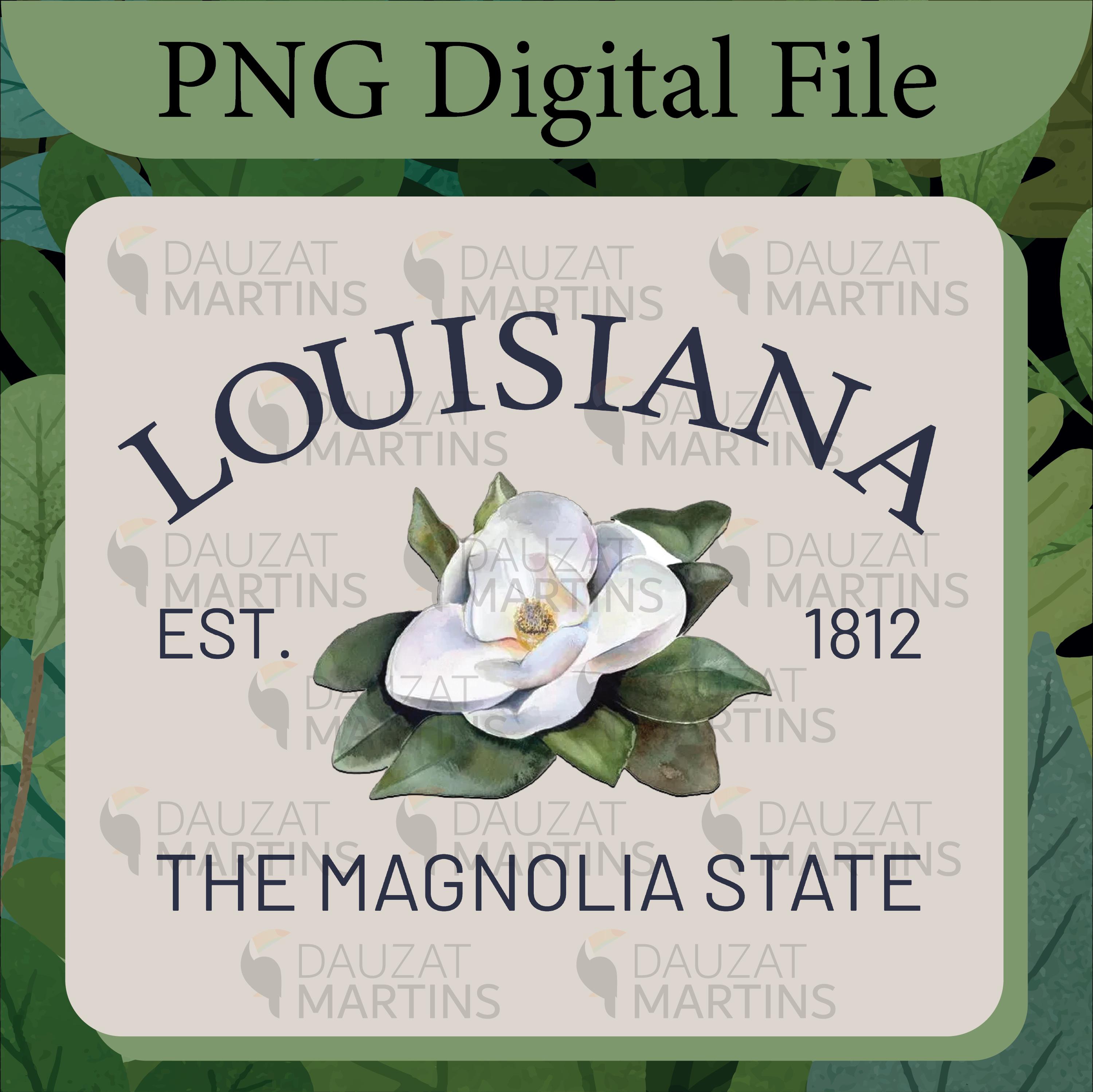 Louisiana Design, Louisiana State PNG Sublimation, Instant Download ...