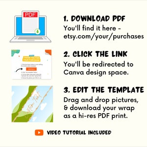 Editable Canva Tumbler Template With Custom Text and Diagonal Glitter ...