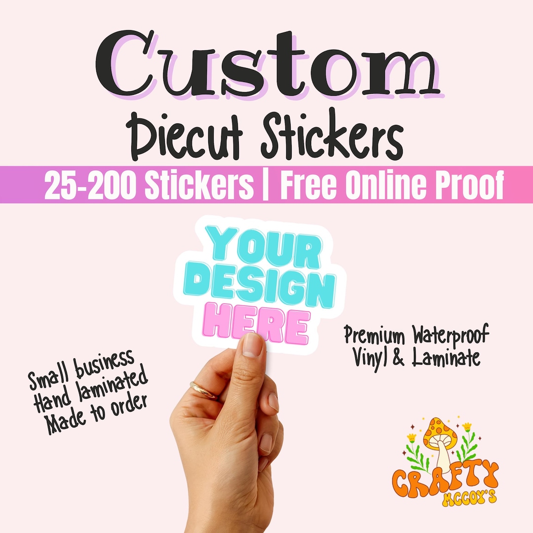 Custom Die Cut Stickers | Perfect for Small Business | Logo Custom Bulk ...