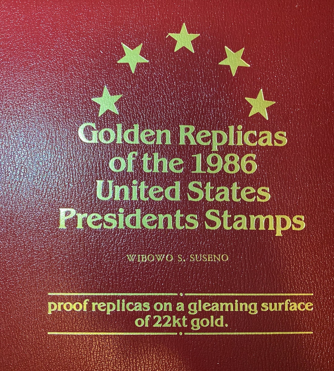 Golden Replicas of the 1986 US Presidents Stamps 36 Stamps - Etsy
