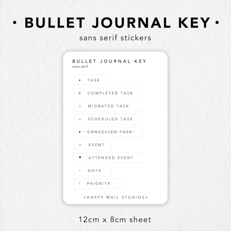 Bullet Journal Stickers - Etsy