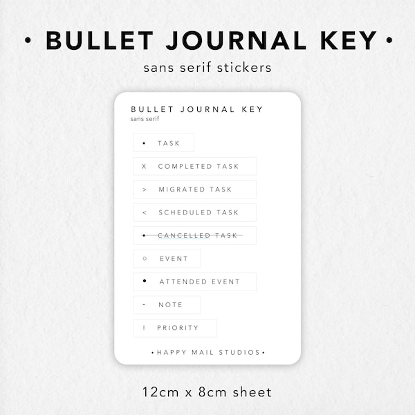 Bullet Journal Stickers - Etsy