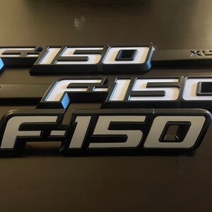 09-14 Ford F150 Emblem Logo Badge Kit White Decals XLT - Etsy