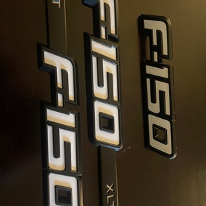 09-14 Ford F150 Emblem Logo Badge Kit White Decals XLT - Etsy