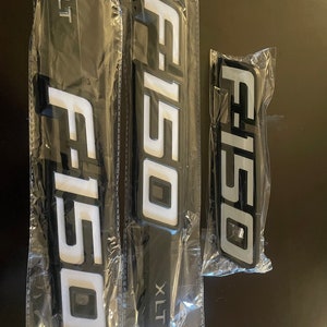 09-14 Ford F150 Emblem Logo Badge Kit White Decals XLT - Etsy